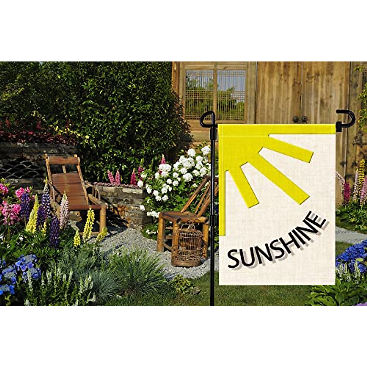 Summer Garden Flags, 18" X 12" Linen Double-sided Printing Summer Sunflowers Courtyard Decoration Flag, Small Garden Flag is Suitable for Outdoor Courtyard and Home Holiday Decoration