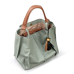 The Sak Los Feliz Large Tote Bag in Leather, Roomy, Lined Purse with Single Shoulder Strap
