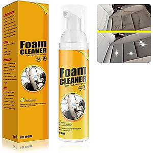 Car Foam Cleaner, Car Magic Foam Cleaner, Foam Cleaner All Purpose, Multi purpose Foam Cleaner for Car Detailing, Stain-Removing Foam Cleaner for Car Seats and Upholstery - 100 ml