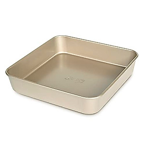 Glad Square Baking Pan Nonstick - Heavy Duty Metal Bakeware for Cakes and Brownies, 9.4 inches