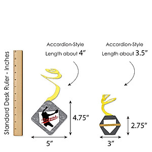 Big Dot of Happiness Grand Slam - Fastpitch Softball - Birthday Party or Baby Shower Hanging Decor - Party Decoration Swirls - Set of 40