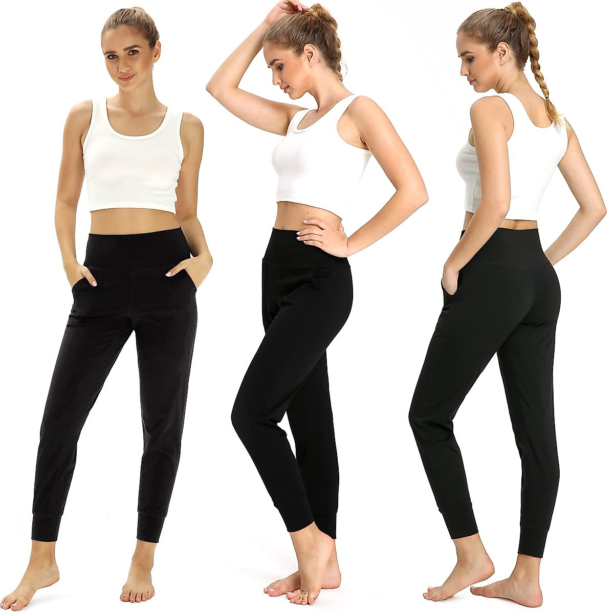 Enyur Yoga Compression Leggings with Pockets for Women High Waisted - Travel Laundry Detergent Sheets 32 Loads/1 Pack M