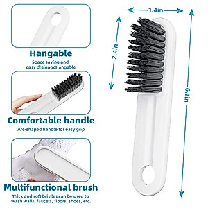 Bthiner Toilet Brush and Plunger Set, 2 in 1 Toilet Bowl Brush Plunger Set with Holder, Bathroom Accessories Combo with Caddy Stand for Deep Cleaning