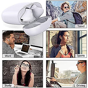 MOHIPI Wireless Earbud Bluetooth 5.0 Headphones Noise Cancelling Air Buds Pods 3D Stereo Ear pods in-Ear Ear Buds with Deep Bass Earphones Sport Headsets for Android/Samsung/Apple iPhone