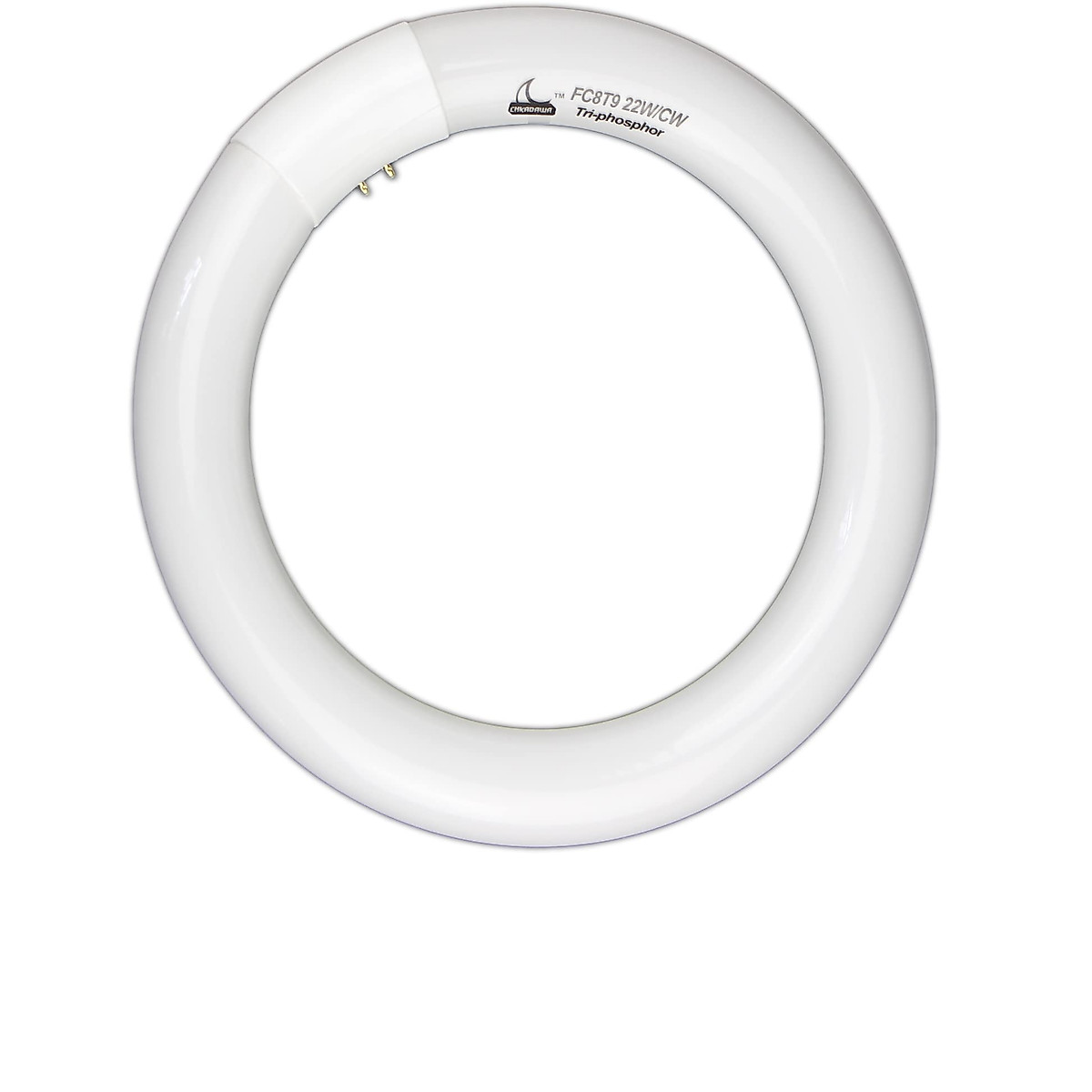CHKADAWA FC8T9/CW Circular Fluorescent Light Bulb, 8 Inch Round T9 22W Circline Bulbs Replacement for Circle Ceiling Fixture, Cool White 4100K 1350 Lumens, G10q 4 Pin Base, 2 Pack