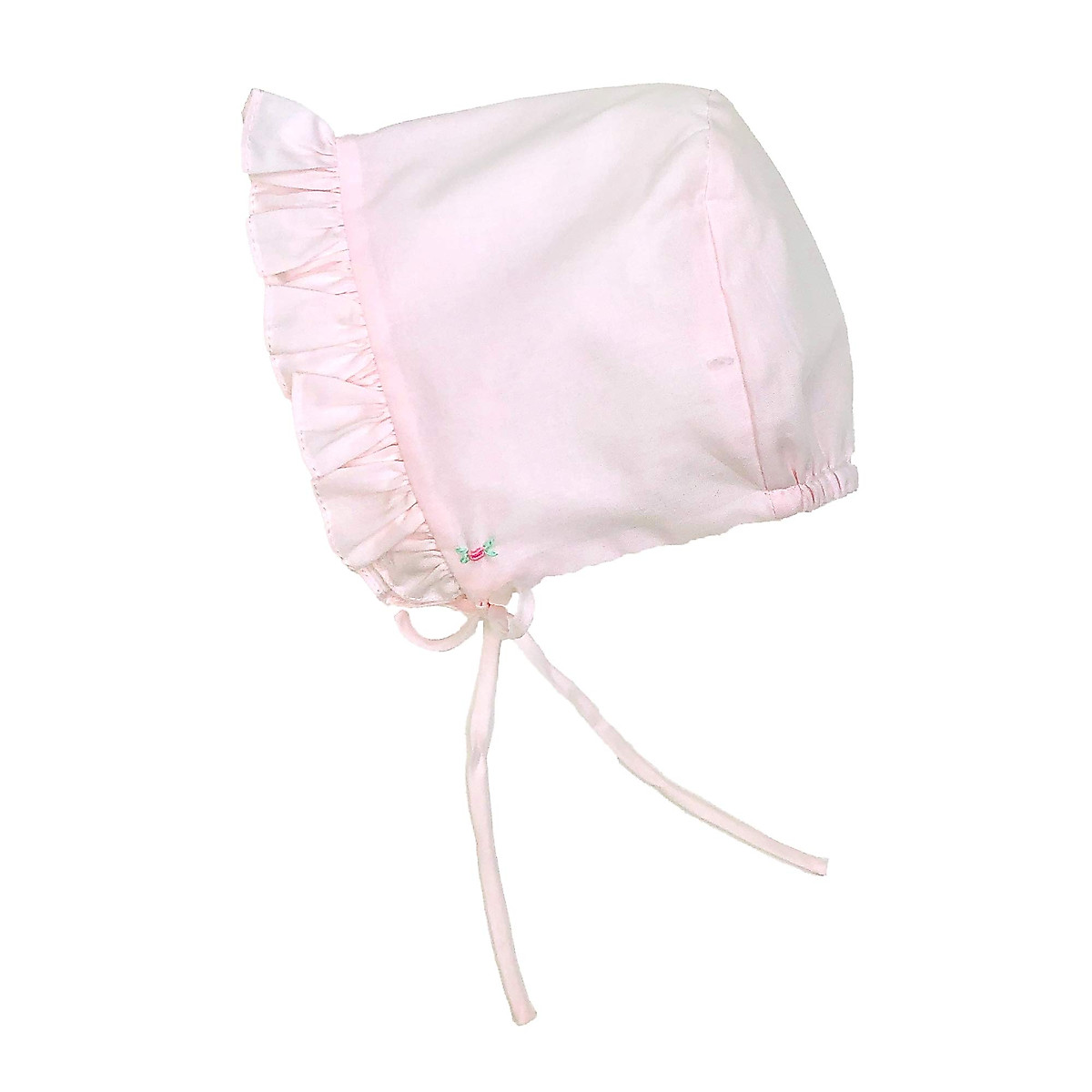 Petit Ami Baby Girls’ Hand Embroidered Smocked Bubble Romper, 3 Months, Pink