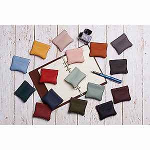 Travelambo Leather Squeeze Coin Purse Pouch Change Holder For Men & Women (01 Vintage Black)