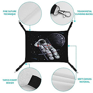 Space Planet Pet Hammock Bed Guinea Pig Cage Hammock Small Animal Hanging Bed for Ferret, Chinchilla, Puppy and Other Small Animals