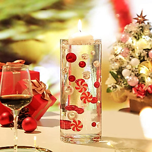 FALAMON 60,000 Clear Water Gel Beads, Water Gel Beads for Vase Filler, Christmas Decoration, Wedding Centerpiece, Floating Candles, Planting, Floral Decoration