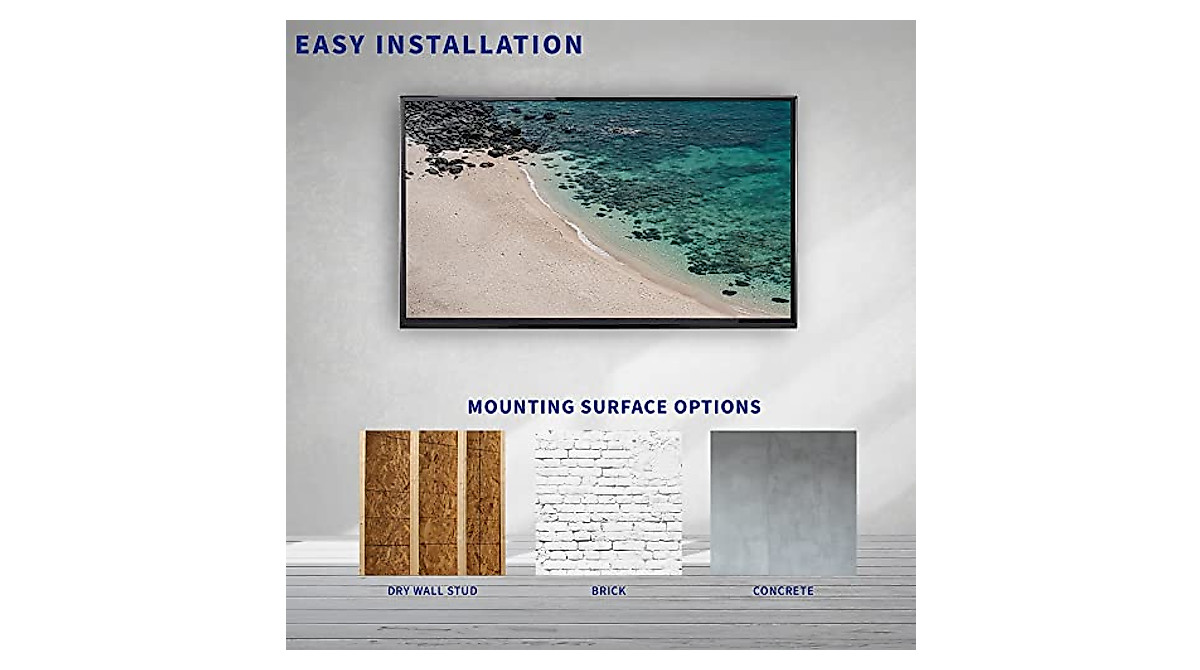 VIVO Micro-Gap Flat TV Wall Mount Designed for 43 to 85 inch 2021 Samsung Neo QLED, QLED ...