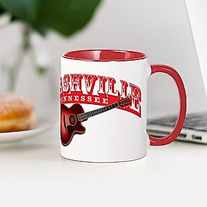 CafePress Nashville Guitar Mug Ceramic Coffee Mug, Tea Cup 11 oz