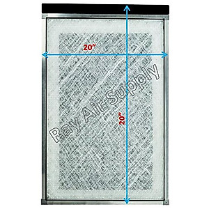 RAYAIR SUPPLY 20x20 Air Ranger Replacement Filter Pads 20X20 (3 Pack) White