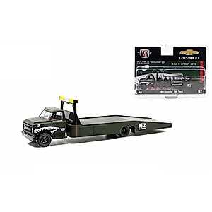 1:64 Scale Diecast Model Car Compatible with 1968 Chevy C60 Truck Flatbed MAJ.G Action Line 39100-HS01 by M2 Machines, Green