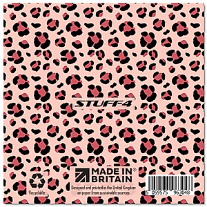 Glamorous Birthday Cards for Women Her - Pink Leopard Print - Pretty Best Friend Happy Birthday Card, 5.7 x 5.7 Inch Female Ladies Fashion Greeting Cards for Mom Daughter Nan Grandma Aunt Cousin