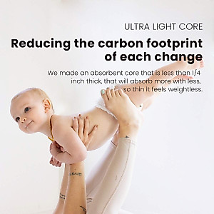 Parasol Clear+Dry™ Diaper Pants | Natural Training Diaper | Pure Ingredients, Water Based Ink, Non-Woven Fabric with Dermatest Excellent Seal | Rash Protection Diaper Set, Size 5 (26+ lbs.) 24 Count