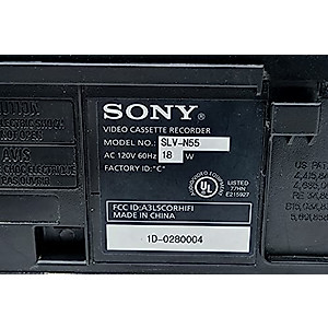 Sony SLV-N55 4-Head Hi-Fi VCR (Renewed)