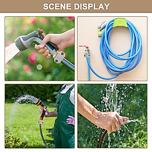 Hose repair kit,（3 Sets）garden hose repair Fittings Aluminum Female and Male With Zinc Clamp Water Hose End Repair Connector Fit 3/4 Inch And 5/8 Inch Garden Hose，garden hose repair kit