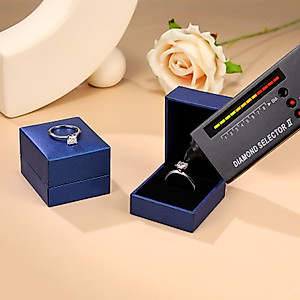 Ladylike Princess Cut Moissanite Engagement Ring for Women, 1ct Sterling Silver Solitaire Engagement Ring, 18K White Gold Plated D Color VVS1 Lab Created Diamond Rings, Size 7