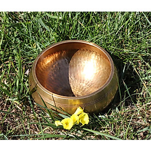 Tibetan Singing Bowl Set-For Meditation, Yoga, Sound Therapy, Spiritual Healing, Prayer, Mind and Body Relaxation (4.5")