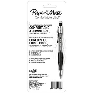 Paper Mate 1738796 Comfortmate Ultra Pencil Starter Set, Ast Brl; 0.7 Mm, Ref