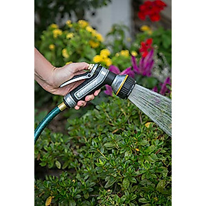 Melnor 65020-AMZ Metal Nozzle with QuickConnect Product Adapter Set, Multi-Pattern, Heavyweight Rear Trigger