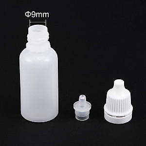 uxcell Plastic Dropper Bottle, 15ml/0.5oz Small Mouth Drop Bottles Empty Squeezable Eye Liquid Dropper Bottle 30pcs