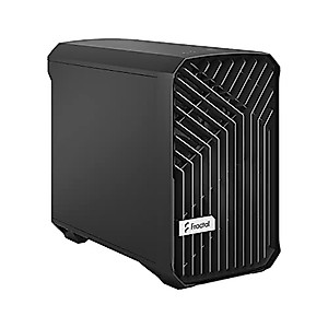 Fractal Design Torrent Nano Black - Solid Side Panel - Open Grille for Maximum air Intake - 180mm PWM Fan Included - Type C - mITX Airflow Mini Tower PC Gaming Case