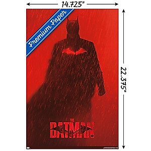Trends International DC Comics Movie The Batman - Batman Teaser One Sheet Wall Poster, 14.725" x 22.375", Premium Unframed Version