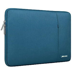 MOSISO Tablet Sleeve Case Compatible with iPad 10th 10.9 inch 2022 / iPad Air 5th 10.9 / iPad Pro 11 M2 / iPad 9/8/7 10.2 / iPad Air 4 10.9/Air 3 10.5 / iPad 9.7, Polyester Vertical Bag, Deep Teal