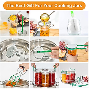 Canning Supplies Starter Kit, 10 Piece Stainless Steel Canning Set Tools for Water Bath/Pressure Canner with Cleaning Tools Home Canning Kit for Beginners