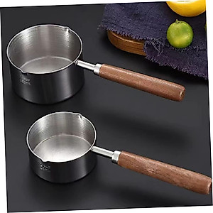 FUNOMOCYA Reusable Small Sauce Boil Container with Handle Random Pattern Kitchen Saucepan for Cooking and Sauces Ideal for Boiling and Heating