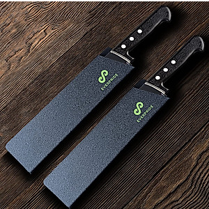 EVERPRIDE 10 Inch Chef Knife Sheath Set (2-Piece Set) Universal Blade Edge Cover Guards for Chef and Kitchen Knives – Durable, BPA-Free, Felt Lined, Sturdy ABS Plastic – Knives Not Included