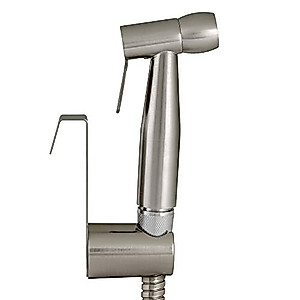 Design House 588913-SS Modern Single-Function Dual-Mount Hand Held Bidet Sprayer for Bathroom, Stainless Steel
