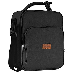 kissleaf Insulated Lunch Bag, Reusable Freezable Lunch Box for Men Women, Leakproof Cooler Small Lunch Bag with Adjustable Shoulder Strap for Adults