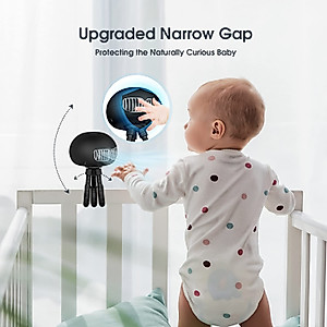 Portable Handheld Stroller Fan, 5000mAh Battery Operated Powered Fan, 3 Speeds Mini USB Rechargeable Fan, Clip on Fan with Flexible Tripod, Personal Baby Fan for Stroller and Car Seat (Black)