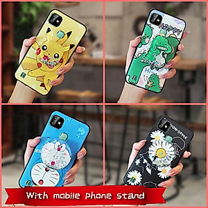 Waterproof Fashion Design Lulumi Phone Case for infinix X612/Smart HD 2021, TPU Anti-Knock Silicone Foothold Shockproof Anti-dust Drift Sand Armor case Back Cover Dirt-Resistant Cartoon, #5