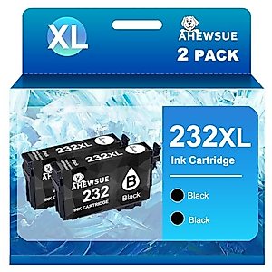 232XL Ink Cartridges Remanufactured Replacement for Epson 232 XL Black Ink Cartridges for XP-4200 XP-4205 WF-2930 WF-2950 Printer(2 Black 232XL Ink Cartridges)