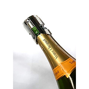 Champagne Sealer Stopper, BGMAX 3 Pack Stainless Steel Sparkling Wine Bottle Plug Sealer Set with a Longer Sealing Plug, Gifts Accessories for Champagne