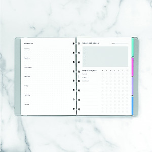 Filofax Refillable Notebook Refill, A5 Size, Wellness Trackers Pack, White Paper, 8.26" x 5.82", 56 Sheets (B152033)