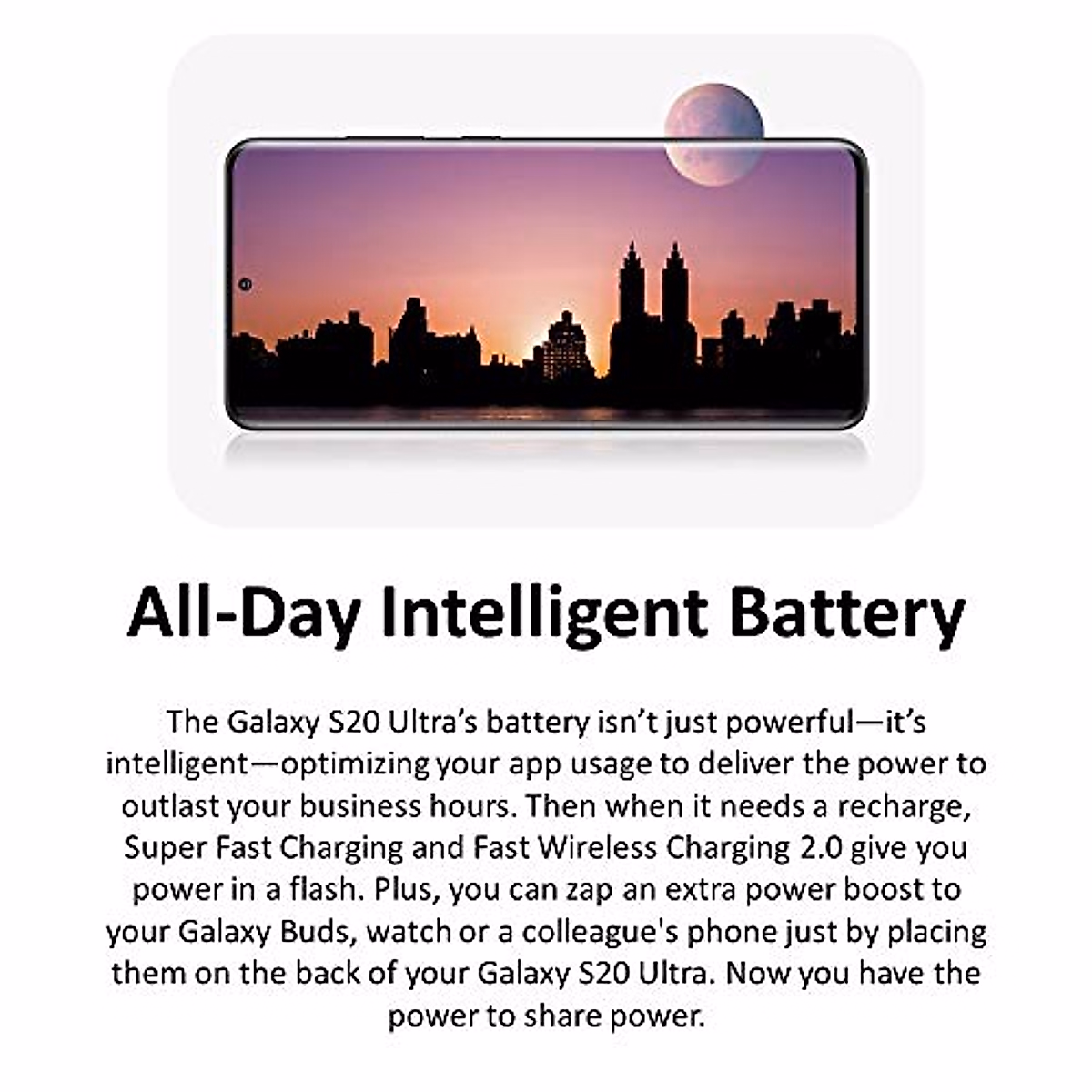 Samsung Galaxy S20 Ultra, 128GB, Cosmic Black - Fully Unlocked (Renewed)