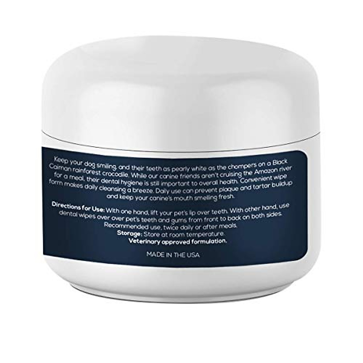 Jungle Pet Dog Dental Wipes for Dogs and Cats - Reduce Plaque, Tartar & Bad Breath - Cat & Dog Dental Wipes for Teeth Wipes - Peppermint Scent for Fresh Breath - 50 ct