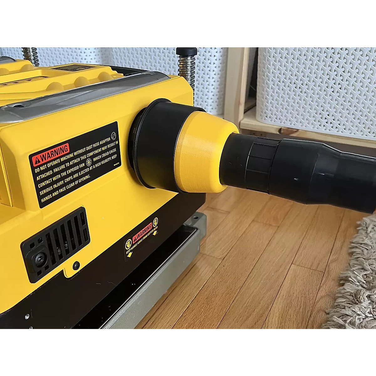 2 1/2 Hose Adapter Compatible with Dewalt DW735 & DW735x Planer - Made in USA!