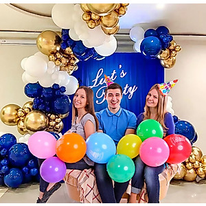 100pcs White Balloons 12inch, White Latex Balloons for Wedding Engagement Bridal Shower Bachelorette Christmas Birthday Party Decorations (with White Ribbon)