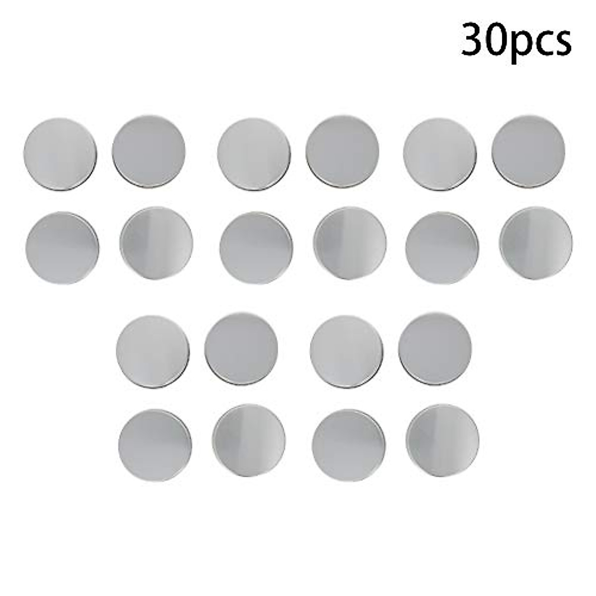 Othmro 30Pcs 2oz Metal Round Tins Aluminum Tin Cans Jar Refillable Containers 60ml Tin Cans Tin Containers Bottles with Screw Lid for Salve Spices Lip Balm Tea Candies Silver 2.67×0.98inch