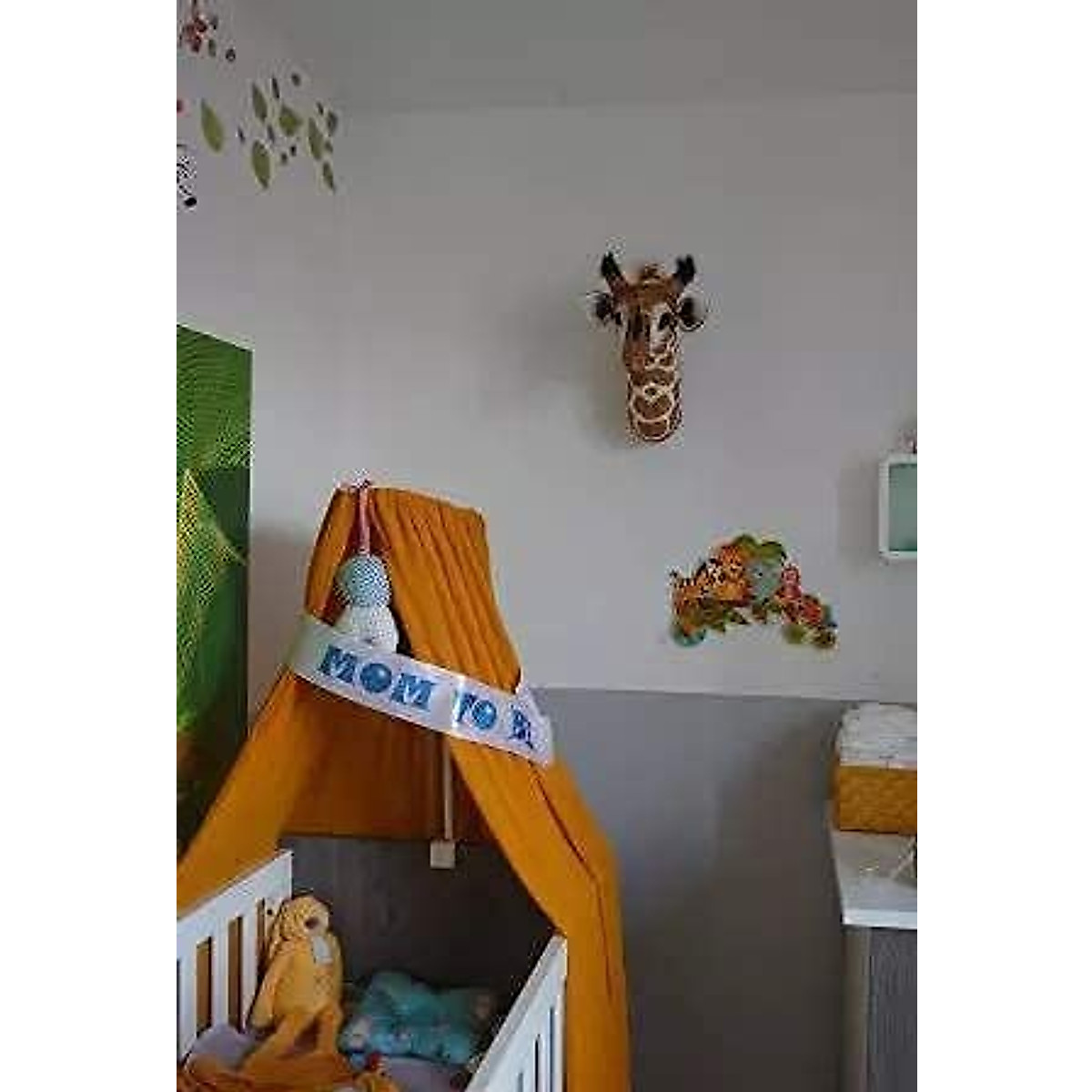 WOKI Jungle Forest Giraffe Stuffed AnimalsWall Mount Giraffe Wall Decoration Girls Room Decor Doll Head Wall Hanging Baby Birthday Gifts Stuffed Animals