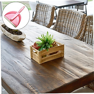 KOMBIUDA 2pcs Mini Broom Dustpan Set Keyboard Cleaning Tool Small Clean Broom Brush Tiny Broom Dustpan Mini Dust Broom Mini Desk Broom Desktop Broom Small Broom Brush Mini Brush Plastic