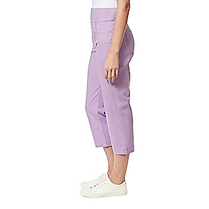 Gloria Vanderbilt Women's Amanda Pull On Capri, Sweet Violet