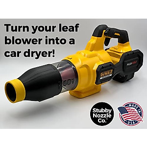 Stubby Nozzle Co. STUBBY Car Drying Nozzle for DEWALT 60V MAX FLEXVOLT Leaf Blower (DCBL772B)