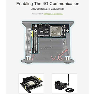 XYGStudy Jetson Nano 2GB Metal Case (E) with Camera Holder and Invisible Cooling Fan Design Specialized for Jetson Nano 2GB Developer Kit Only