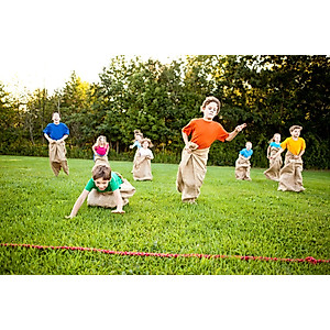 Burlap Bags for Vegetables & Gardening, 22" X 36"- Burlap Sacks Perfect for Kids - Plant Covers - Holds Up to 50lbs - Food Grade (Pack of 10)